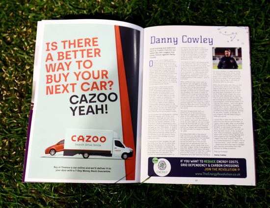 Cazoo Programme Advert Editorial Stock Photo - Stock Image | Shutterstock