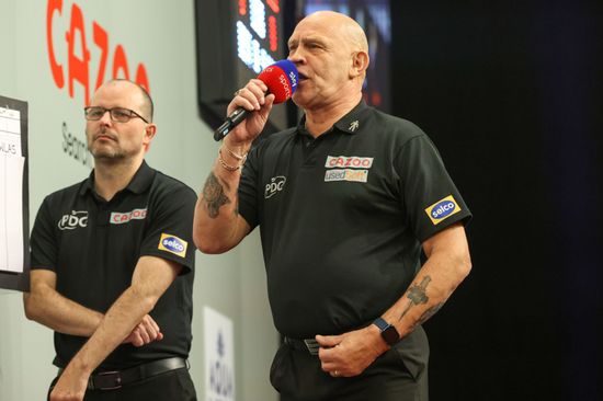 Pdc Darts Referee Russ Bray During Editorial Stock Photo - Stock Image ...