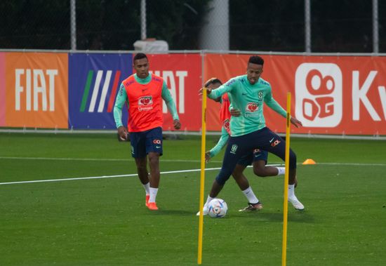 Rodrigo Brazil Raphinha Brazil Alex Sandro Editorial Stock Photo ...