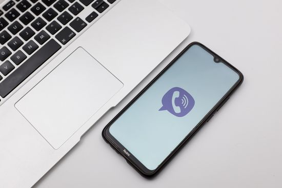 This Photo Illustration Viber Logo Seen Editorial Stock Photo - Stock ...