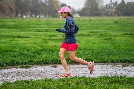 Jogger Running Wimbledon Common Lashing Rain Editorial Stock Photo ...