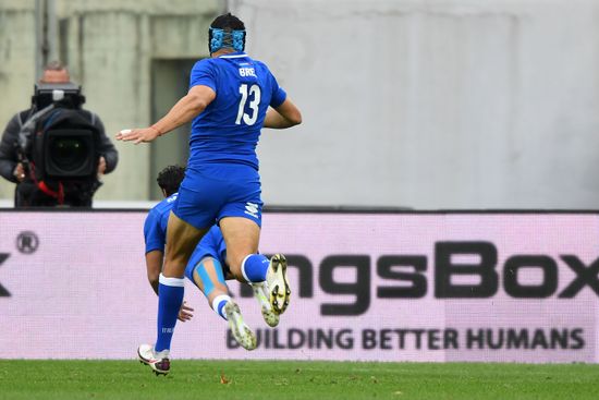 Italys Player Ange Capuozzo Scores Try Editorial Stock Photo - Stock ...