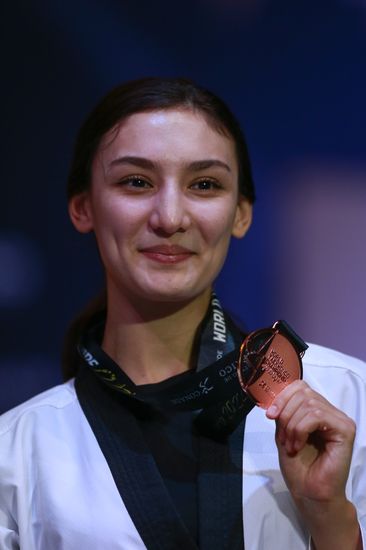 Bronze Medalist Uzbek Feruza Sadikova Poses Editorial Stock Photo ...