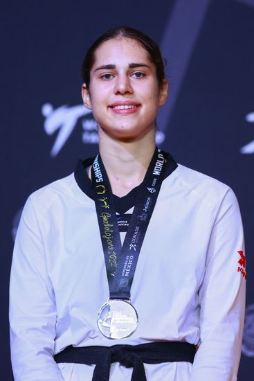 Silver Medalist Serbian Aleksandra Perisic Poses Editorial Stock Photo ...