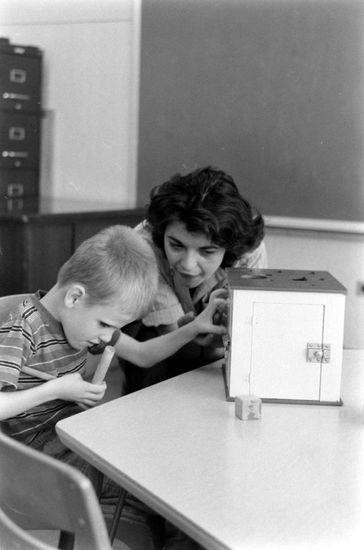 Anne Bancroft R Talking Blind Child Editorial Stock Photo - Stock Image ...