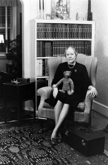 Mary Hadley Playing Sinnamon Teddy Bear Editorial Stock Photo - Stock ...