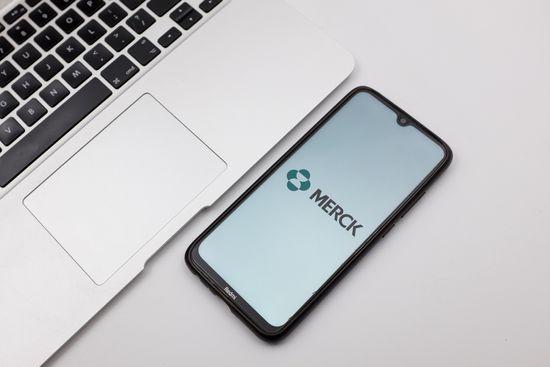 This Photo Illustration Merck Logo Seen Editorial Stock Photo - Stock ...
