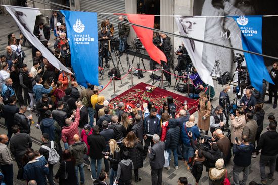 On 14 November 2022 People Mourning Editorial Stock Photo - Stock Image ...