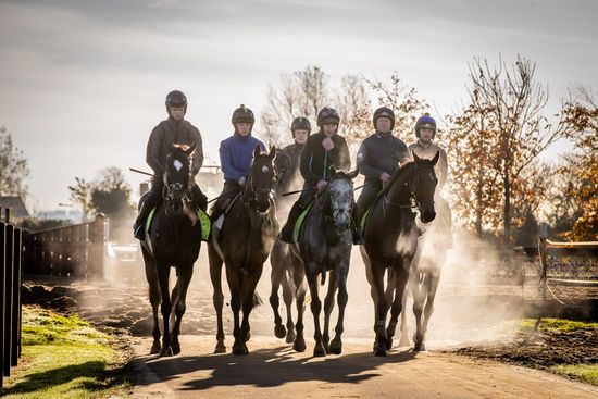 Pictured Trainer Barry Connells String Horses Editorial Stock Photo ...