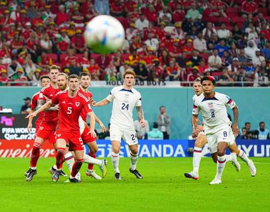 Chris Mepham Wales Josh Sargent Usa Editorial Stock Photo - Stock Image ...