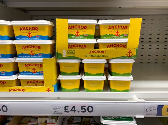 Anchor Spreadable Butter Reported Have Risen Editorial Stock Photo ...