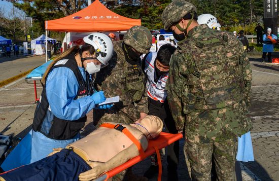 Disaster Medical Team Conducting Patient Classification Editorial Stock ...