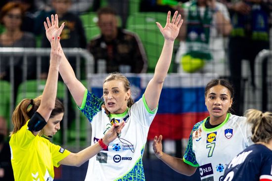 Referee Barbara Lazovic Slovenia During Handball Editorial Stock Photo ...