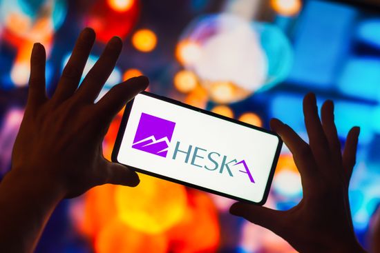 This Photo Illustration Heska Corporation Logo Editorial Stock Photo ...