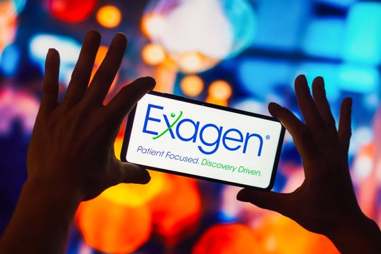 This Photo Illustration Exagen Logo Displayed Editorial Stock Photo ...