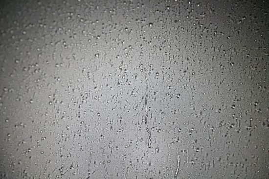 Raindrops On Obscure Glass Heavy Rain Editorial Stock Photo - Stock ...
