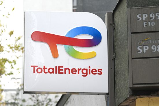 Illustration Picture Shows Logo Totalenergies Total Editorial Stock ...