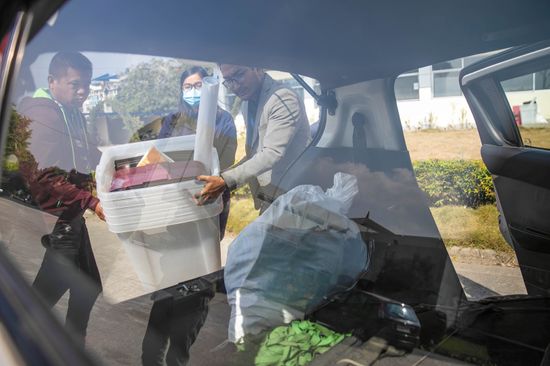 Election Commission Officers Collect Ballot Box Editorial Stock Photo ...