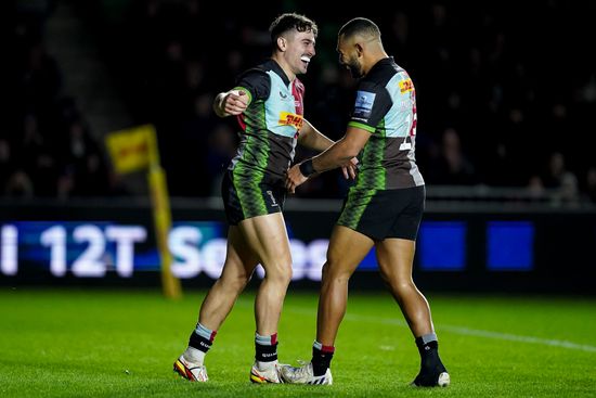 Caden Murley Harlequins Celebrates Teammates After Editorial Stock ...