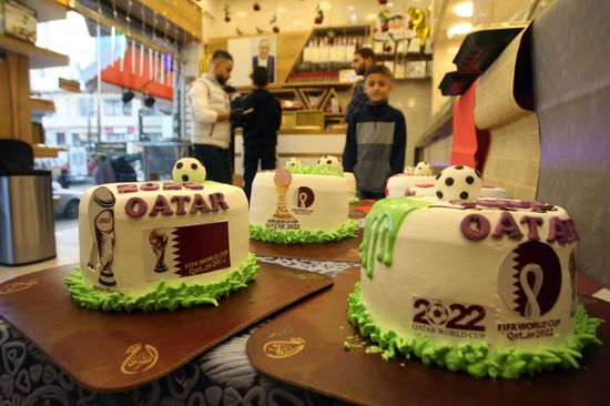 Palestinian Baker Shows Cake Decorated Items Editorial Stock Photo ...