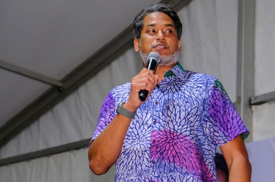 Khairy Jamaluddin Malaysian Candidate Barisan Nasional Editorial Stock ...