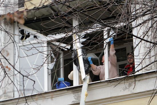 Balcony Windows Blown Out By Blast Editorial Stock Photo - Stock Image ...