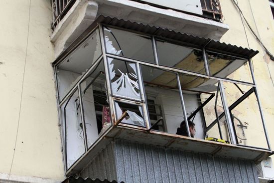 Balcony Windows Blown Out By Blast Editorial Stock Photo - Stock Image ...
