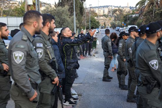 Israeli Border Guards Take Position Where Editorial Stock Photo - Stock ...