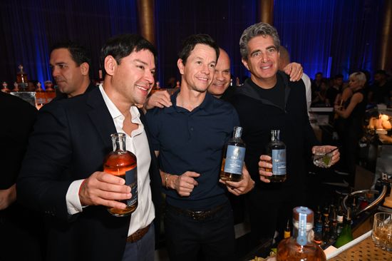 Aaron Marquez Left Mark Wahlberg Center Editorial Stock Photo - Stock ...