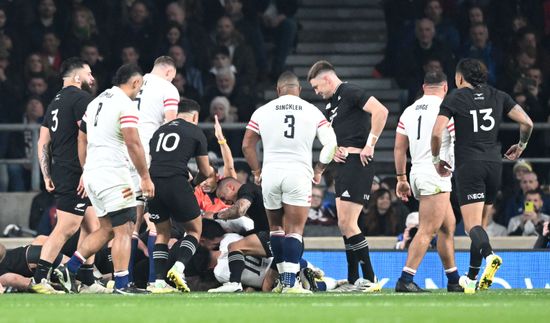 Referee Mathieu Raynal Signals Try All Editorial Stock Photo - Stock ...