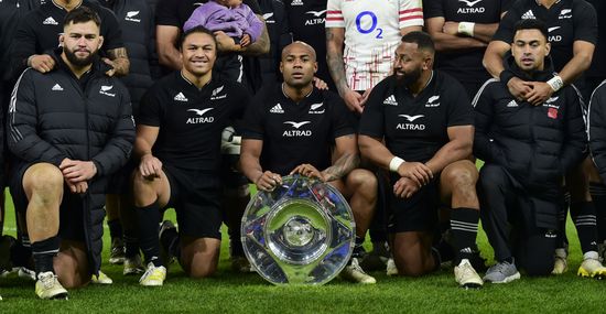 New Zealand Pose Autumn Nations Trophy Editorial Stock Photo - Stock ...