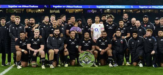 New Zealand Pose Autumn Nations Trophy Editorial Stock Photo - Stock ...