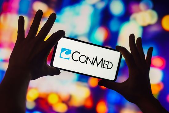 This Photo Illustration Conmed Logo Displayed Editorial Stock Photo ...