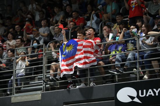 Malaysian Fans Cheer On Ong Yew Editorial Stock Photo - Stock Image ...