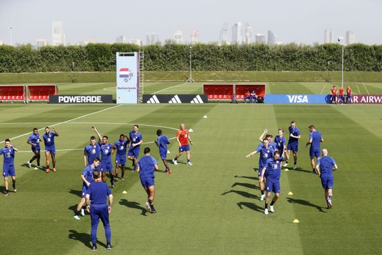 Doha Players Netherlands National Team During Editorial Stock Photo ...