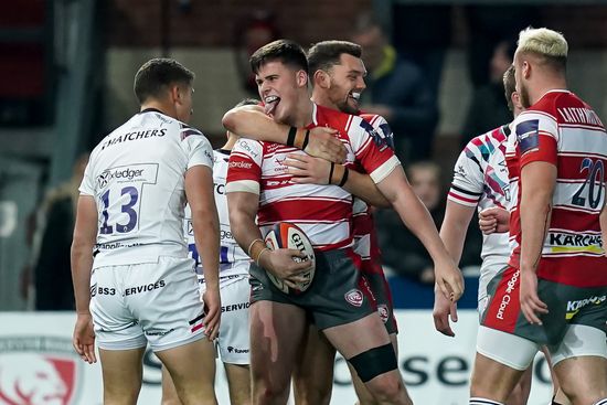 Seb Atkinson Gloucester Rugby Celebrates Turnover Editorial Stock Photo ...