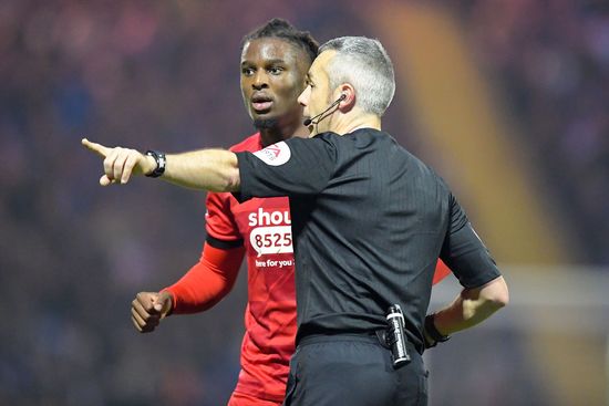Referee Speaks Leyton Orients Defender Omar Editorial Stock Photo ...