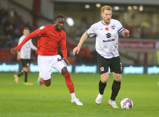Barnsley Forward Devante Cole Chases Milton Editorial Stock Photo ...