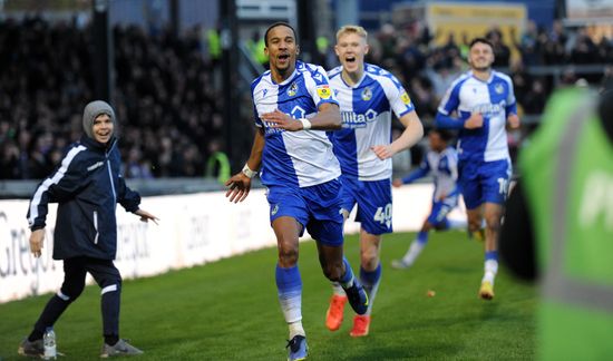 Scott Sinclair Bristol Rovers Celebrates Scoring Editorial Stock Photo ...