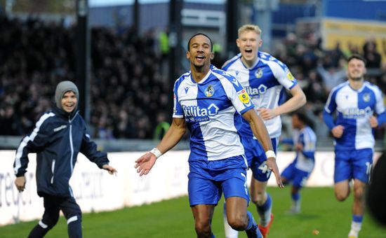 Scott Sinclair Bristol Rovers Celebrates Scoring Editorial Stock Photo ...