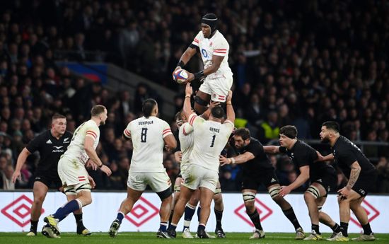 Englands Maro Itoje C Wins Lineout Editorial Stock Photo - Stock Image ...