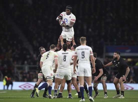 Maro Itoje England Wins Lineout Editorial Stock Photo - Stock Image ...