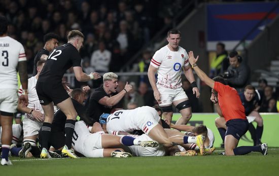 Referee Mathieu Raynal Signals 2nd New Editorial Stock Photo - Stock ...