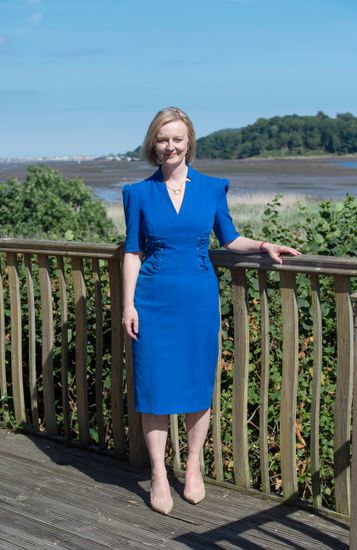 Liz Truss Portraits Passage House Hotel Editorial Stock Photo - Stock ...