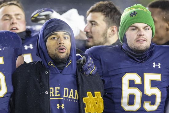 Notre Dame Receiver Avery Davis Notre Editorial Stock Photo - Stock ...