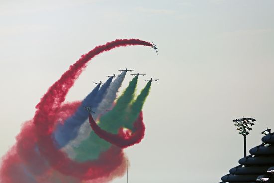 Plane Flyover During F1 Grand Prix Editorial Stock Photo - Stock Image ...