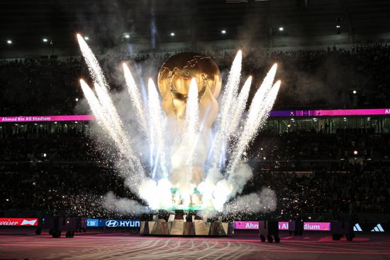 Pyrotechnics Next Inflatable Fifa World Cup Editorial Stock Photo ...
