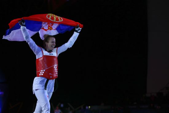 Serbian Nadica Bozanic Celebrates Winning Gold Editorial Stock Photo ...