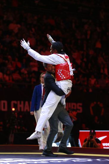 Hungarian Omar Gergely Salim Celebrates Winning Editorial Stock Photo ...