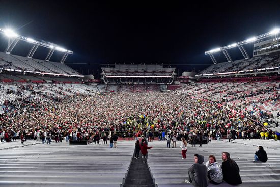 Fans Rush Field After College Football Editorial Stock Photo - Stock ...